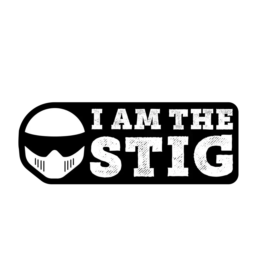 I Am The Stig Sticker – Powershift